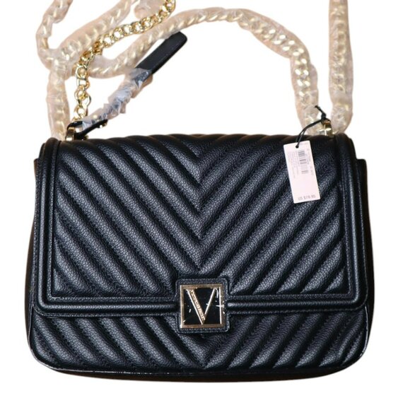 Victoria's Secret | Bags | Victorias Secret Medium Crossbody Bag Black ...